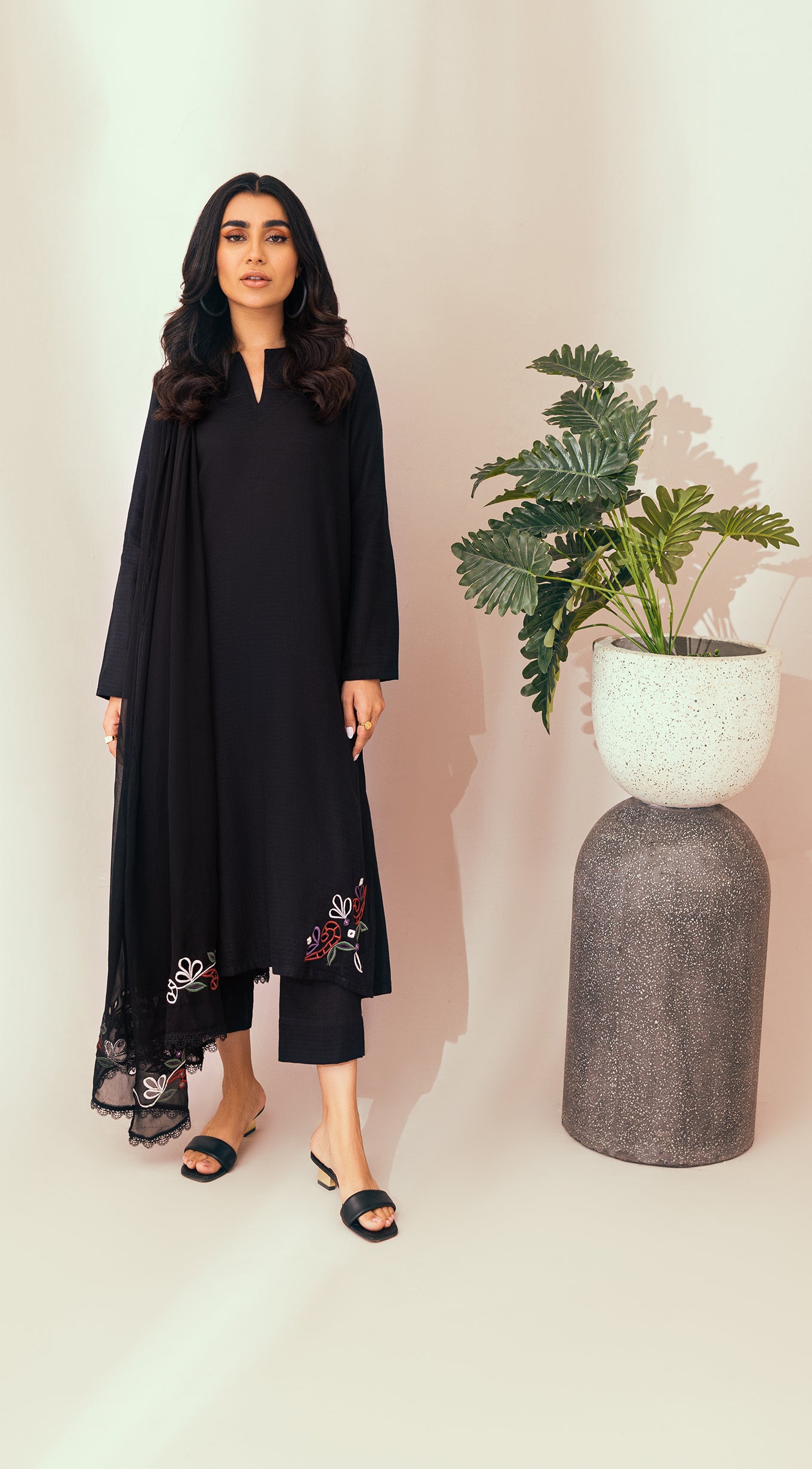 Black Swan Set | 2pc – Sabeen Abbas